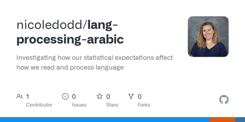 Language processing in Arabic | Nicole Dodd